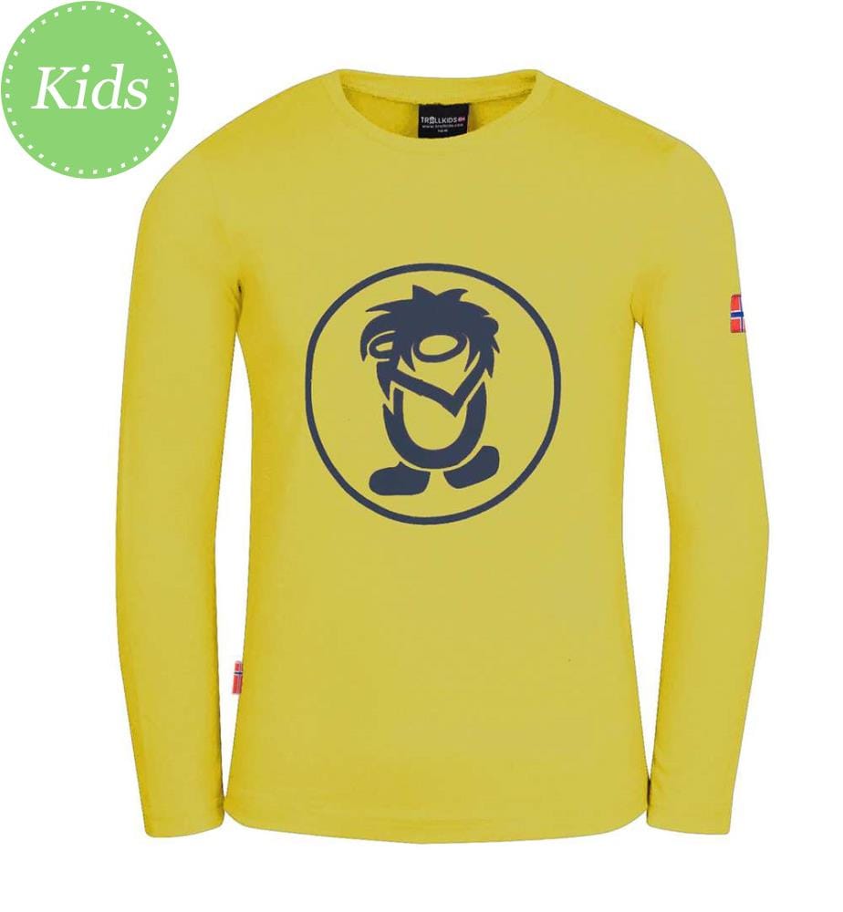 Trollkids Cotton longsleeve - Hazy Yellow Navy | DeinDeal