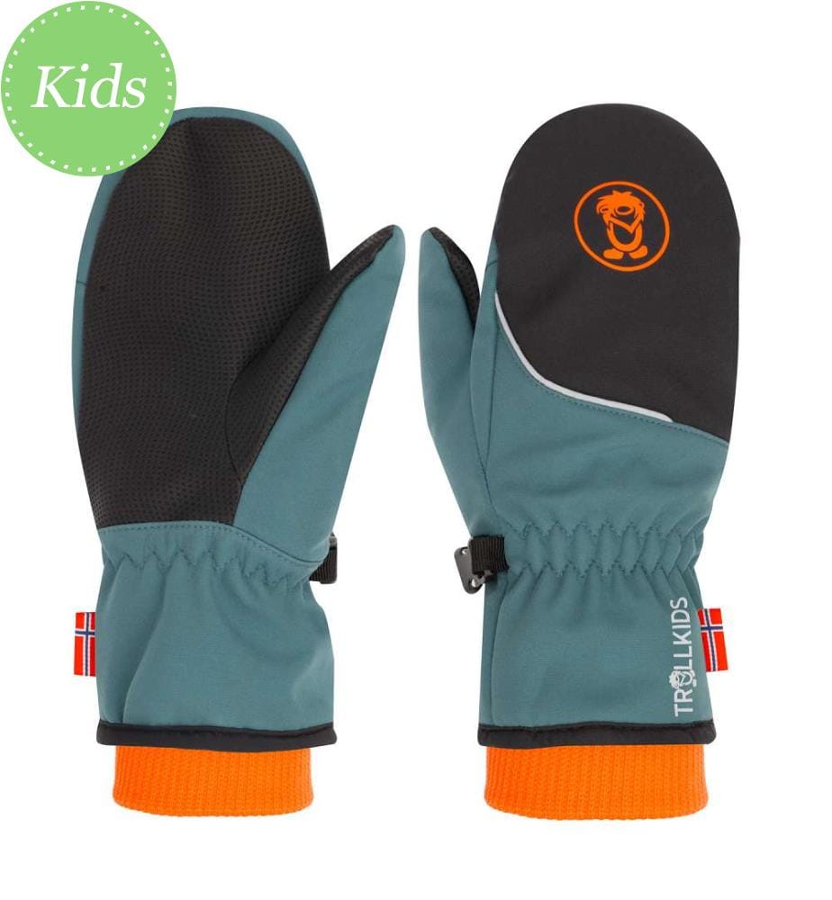 Trollkids Softshell glove + mitten - stormy blue… | DeinDeal