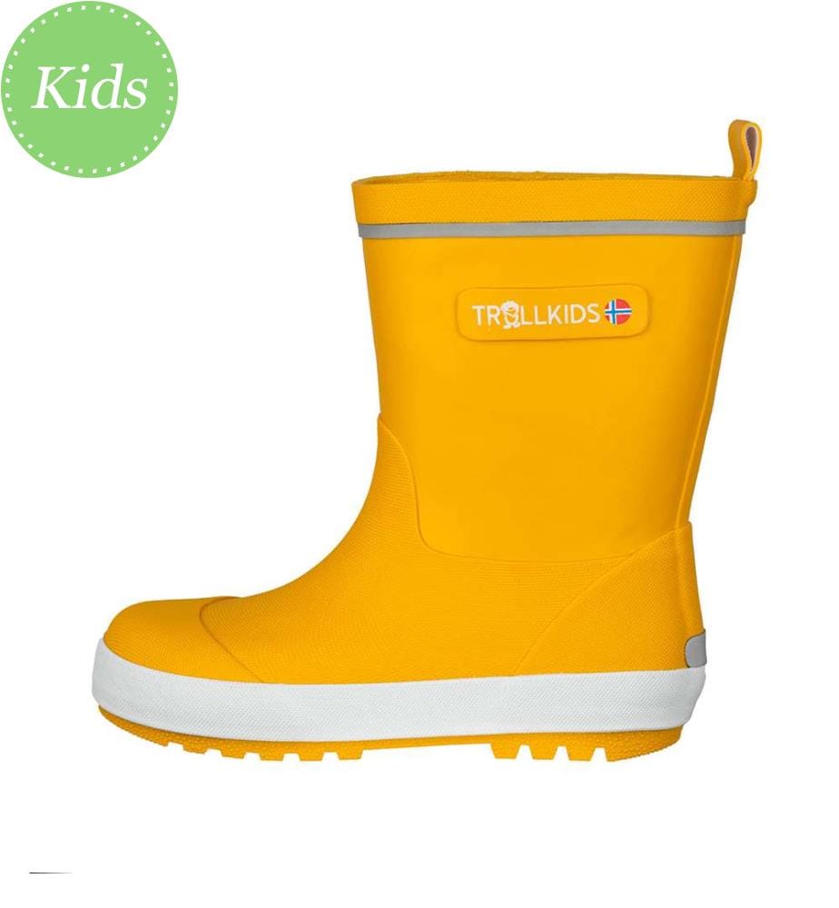Trollkids Lysefjord Rubber Boots - Golden, Yellow | DeinDeal