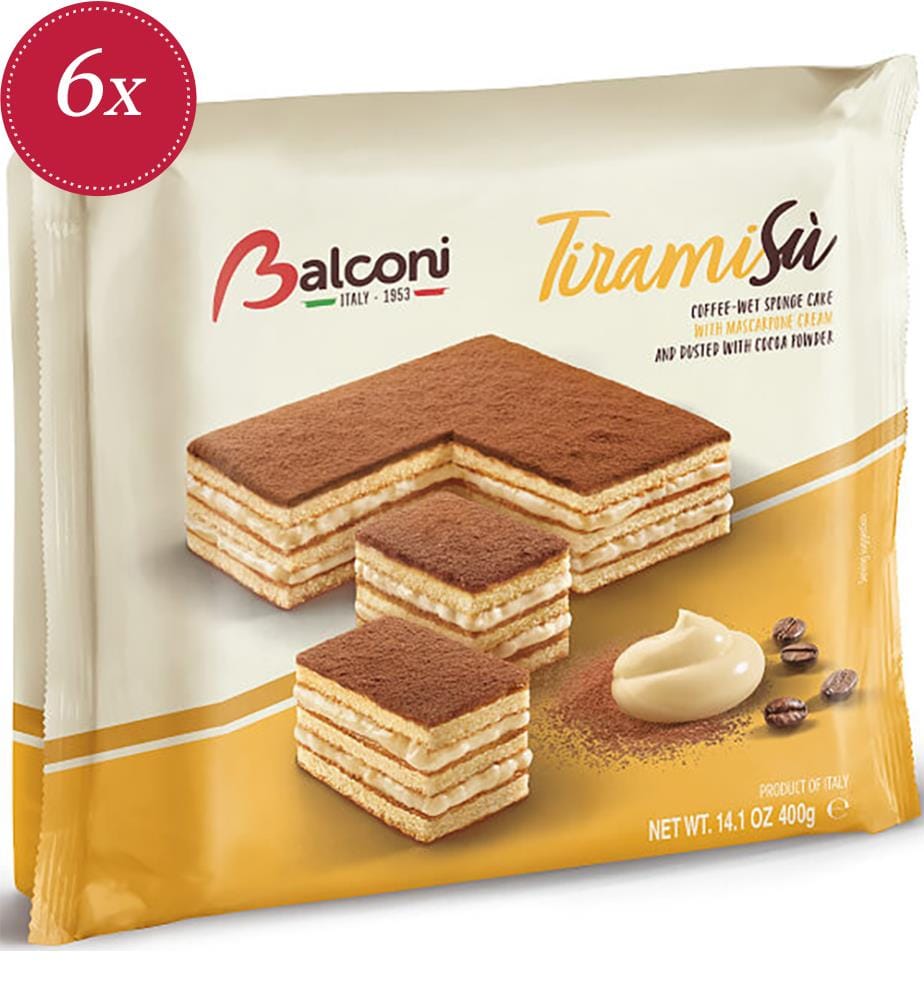 6x Balconi Torta Tiramisu - 400g Balconi | DeinDeal