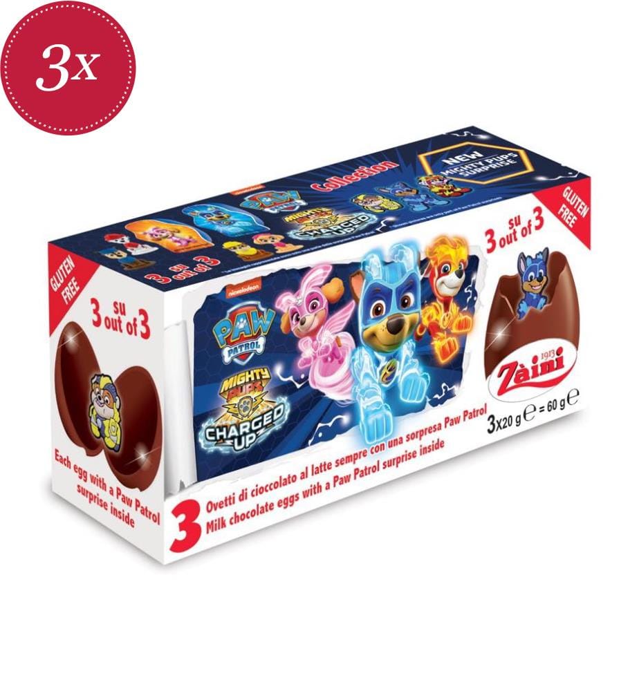 Paw Patrol Chocolate Eggs - 3 x 3 x 20 g | DeinDeal