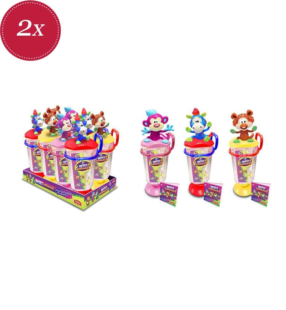 Felko Sweet Animals Strohhalmbecher - 2 x 18 g | DeinDeal