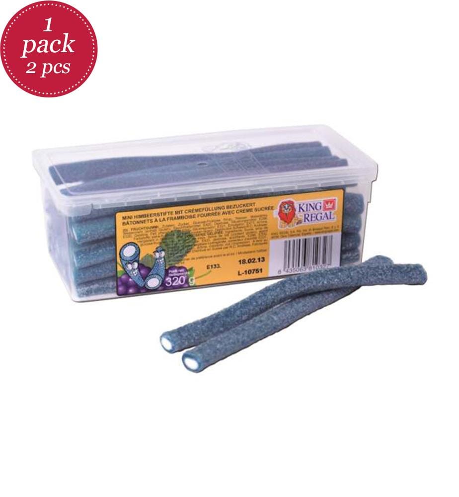 Mini Raspberry Sticks Sugared 25 pcs - 2 x 320 g | DeinDeal