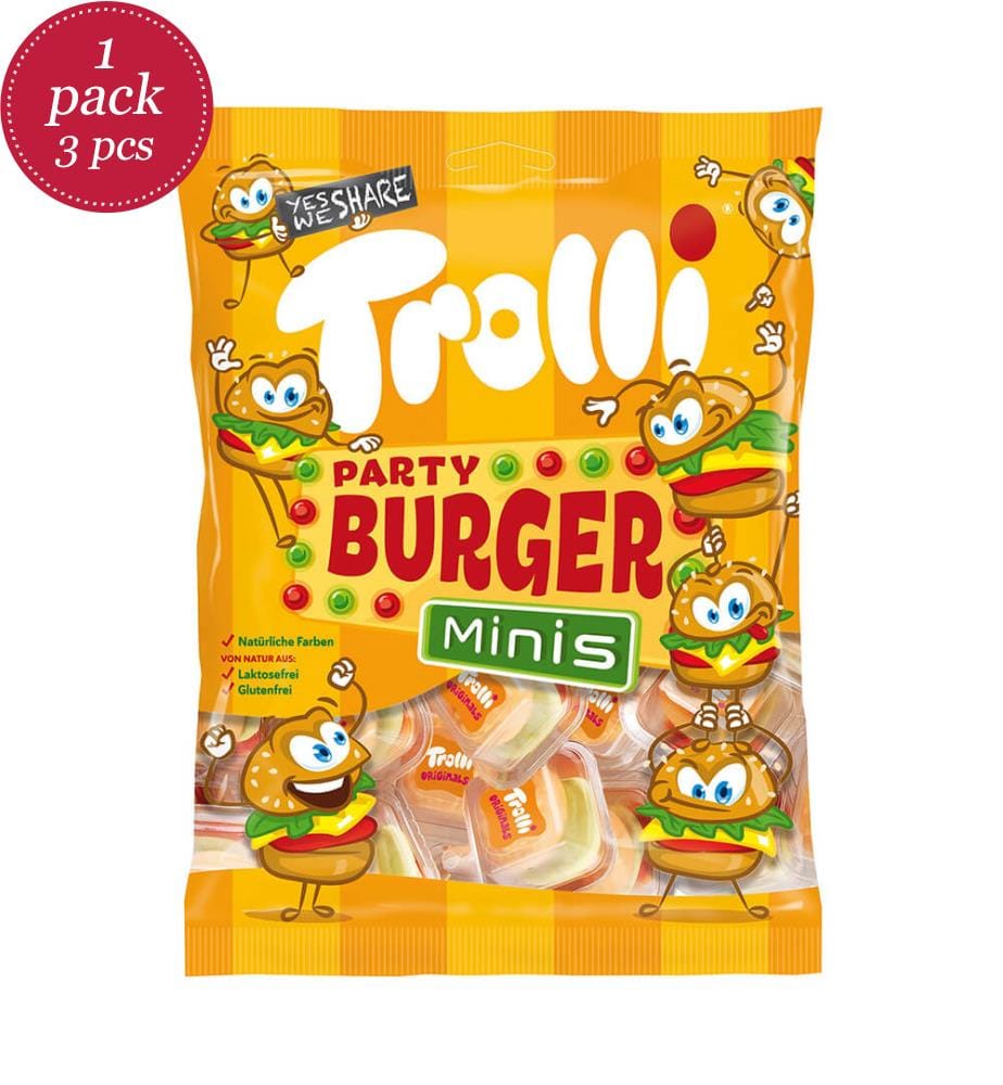 Trolli Mini Burger - 3 x 100 g | DeinDeal