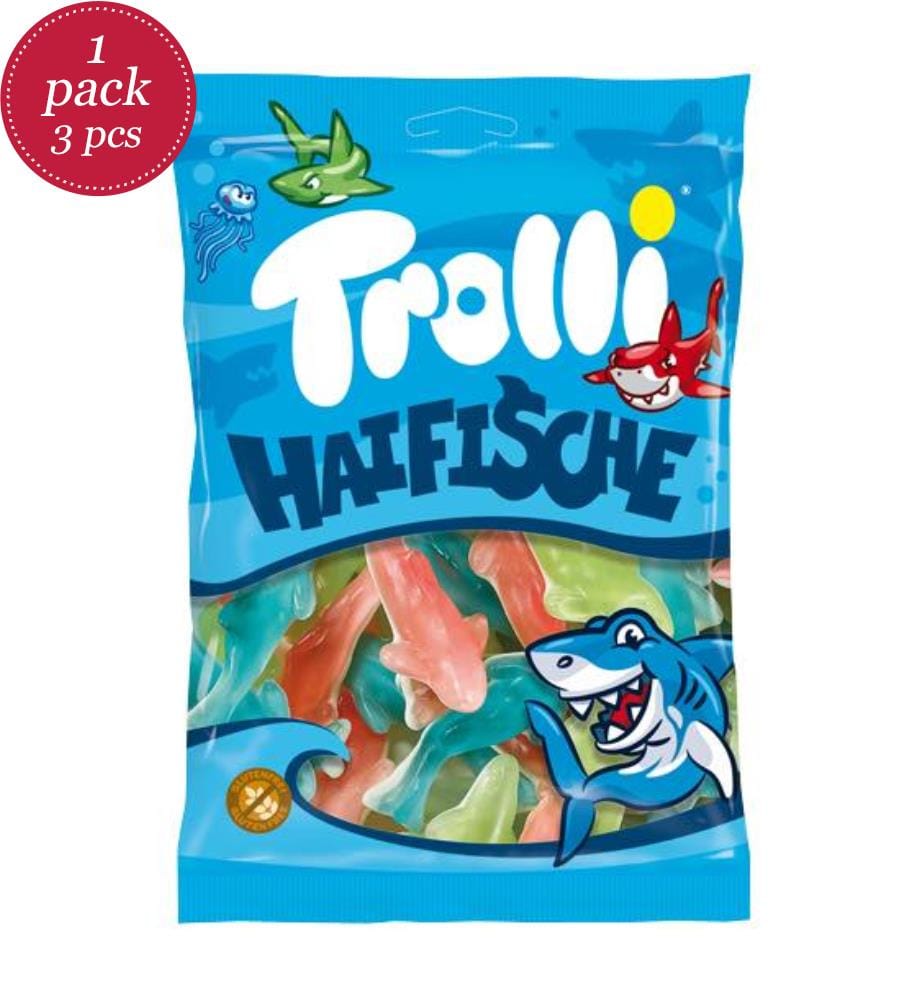 Wine & Gourmet Trolli requins - 3x 200 g | DeinDeal