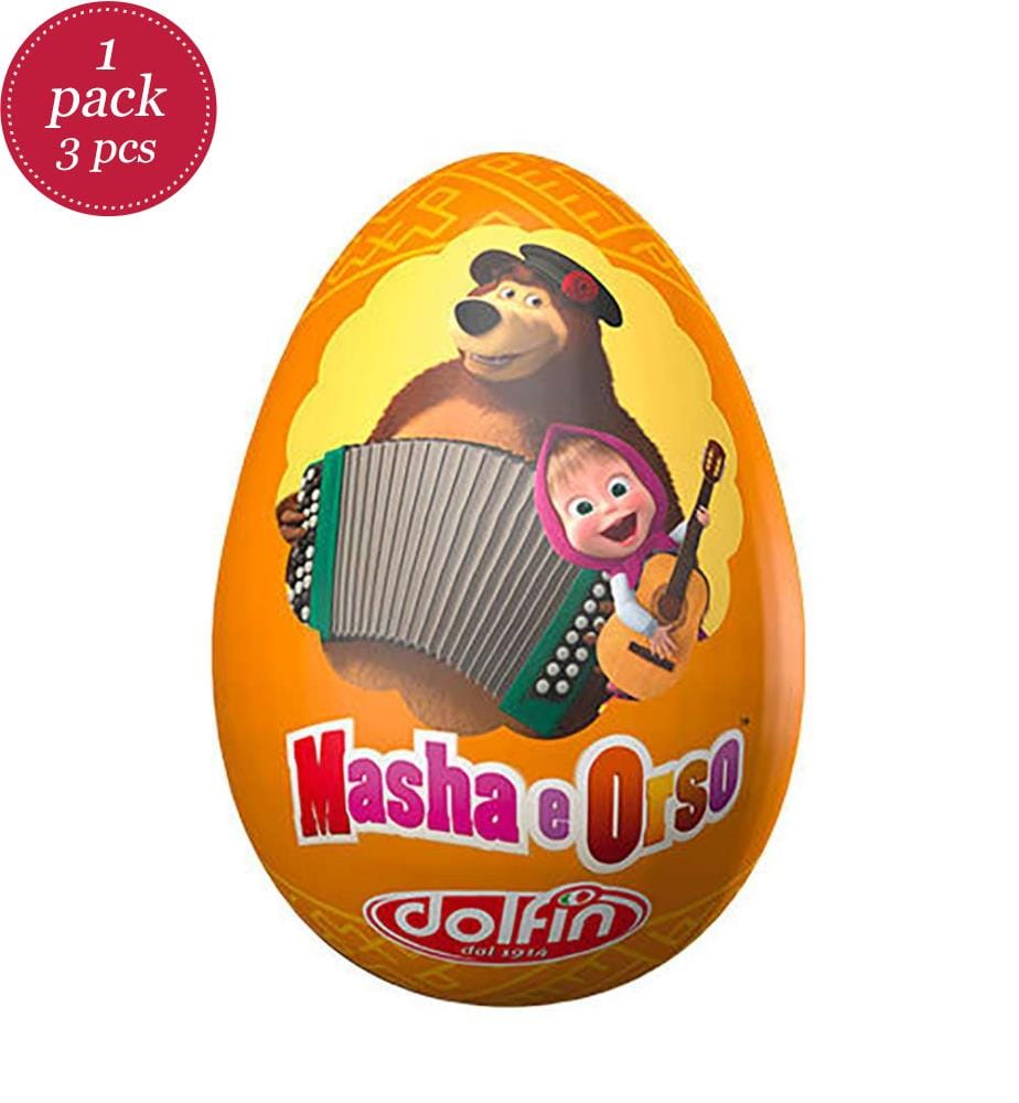Uovo di Cioccolato a Sorpresa Masha e Orso - 3 x… | DeinDeal