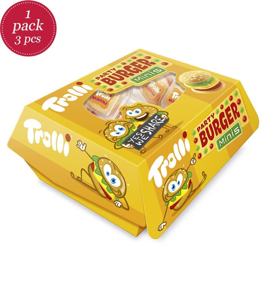 Mini Burger Snack Box - 3 x 150 g Trolli | DeinDeal
