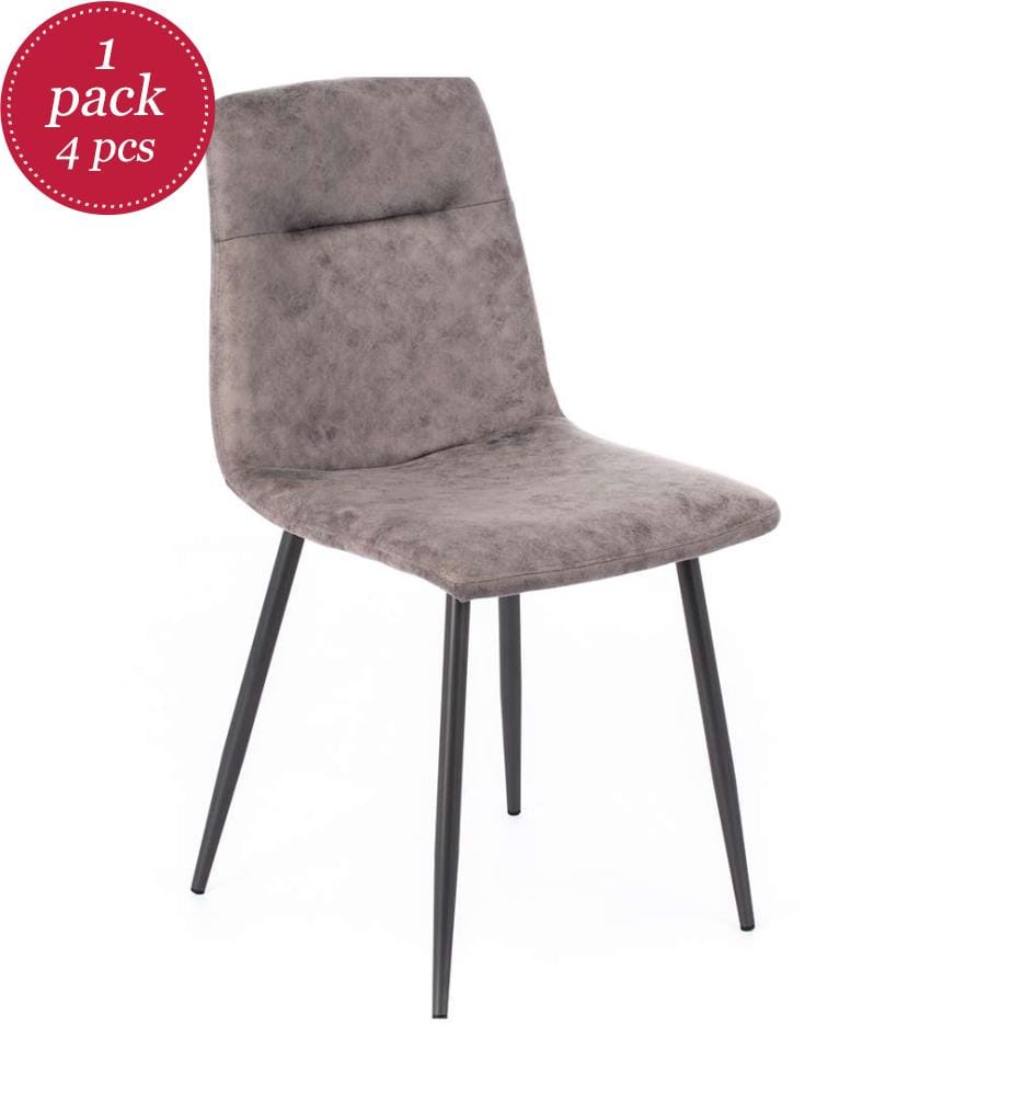 Stones Set of 4 Lea Chairs - Grey | DeinDeal