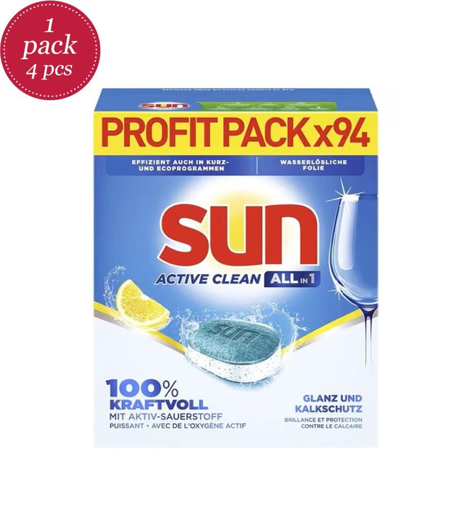 Sun 4x dishwasher detergent All-in-1 Active Clea… | DeinDeal
