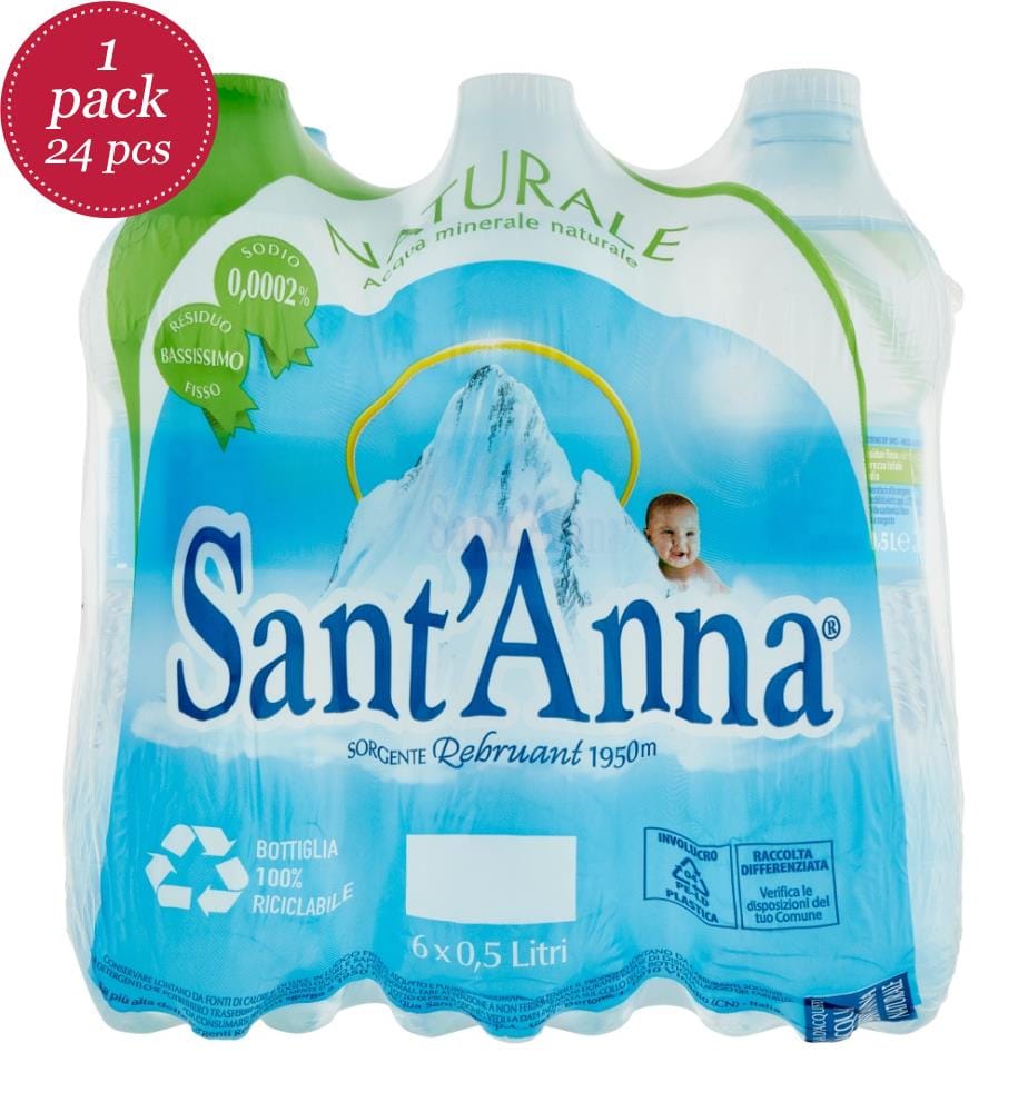 24x Sant Anna Naturale (senza gas) - 500ml Wine … | DeinDeal