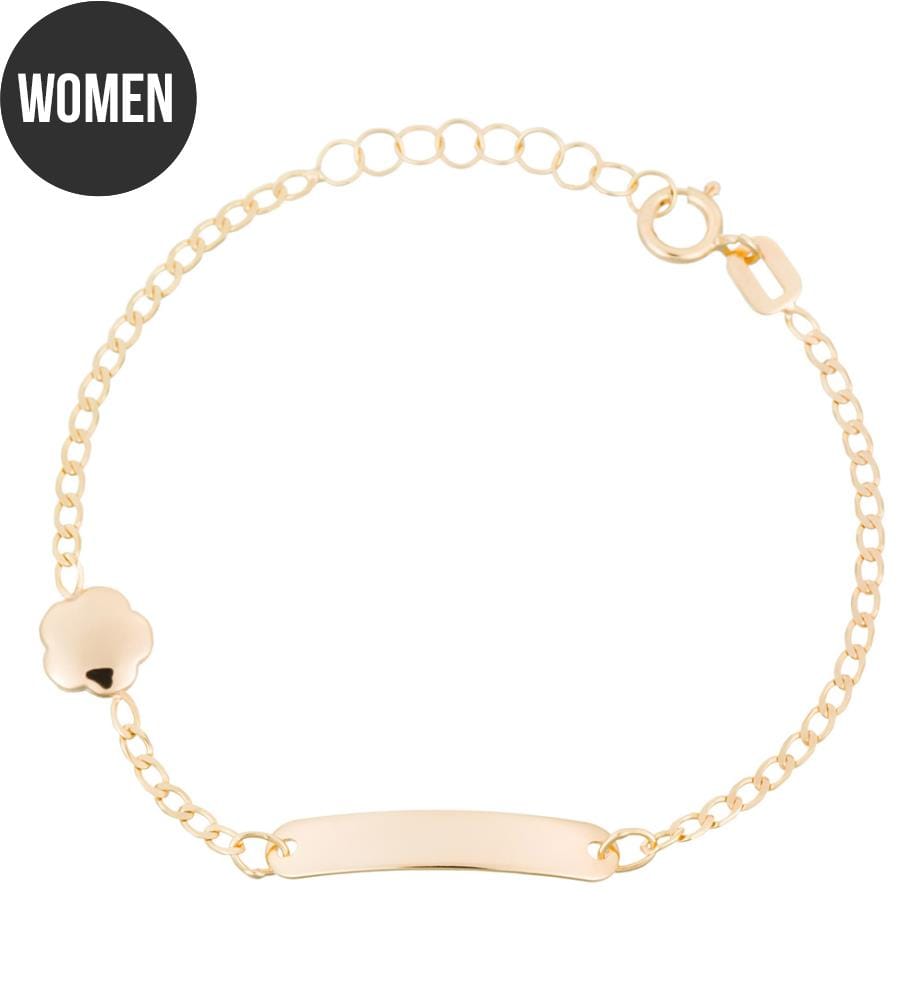 Or Bella Children's bracelet Golden bar - Yellow… | DeinDeal