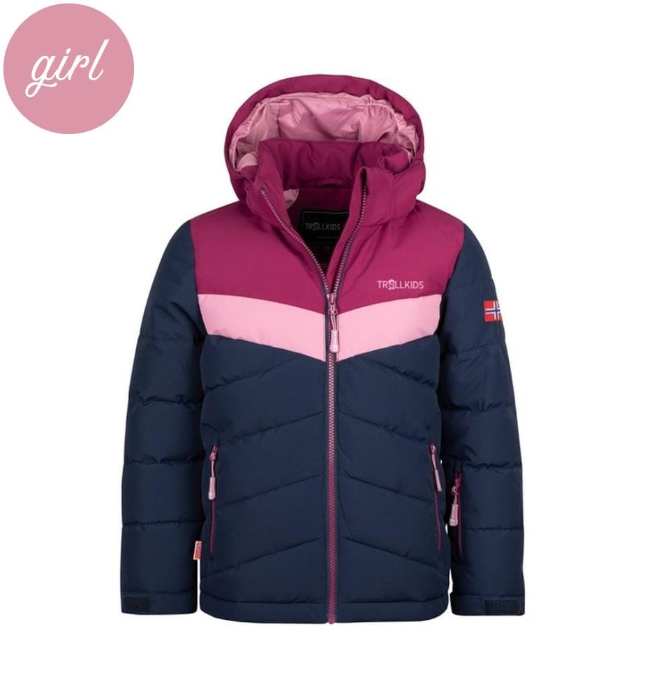 Trollkids Gryllefjord Quilted Jacket - Navy and … | DeinDeal
