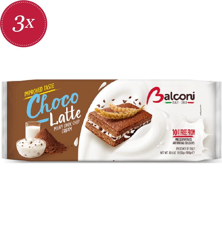 3x Balconi Choco Latte - 300g Balconi | DeinDeal