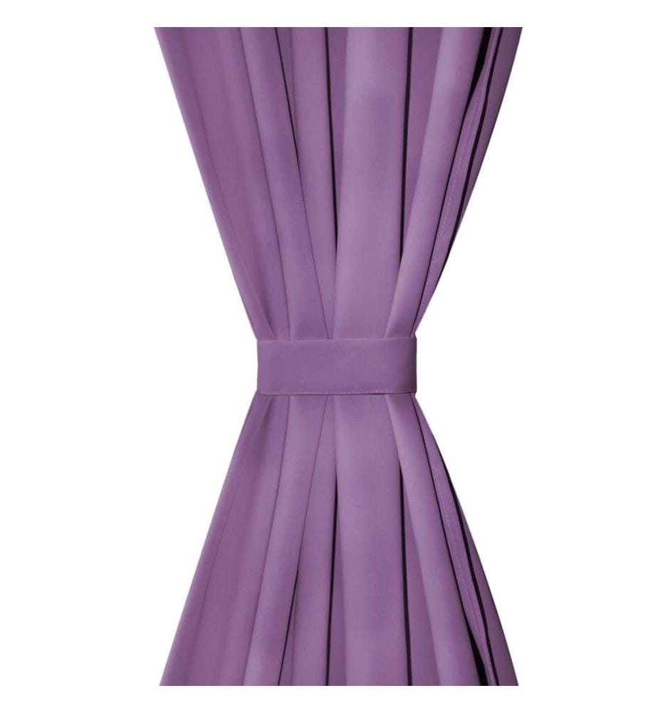 Vidaxl Vorhänge Mikro-Satin 2 Stk. mit Schlaufen… | DeinDeal