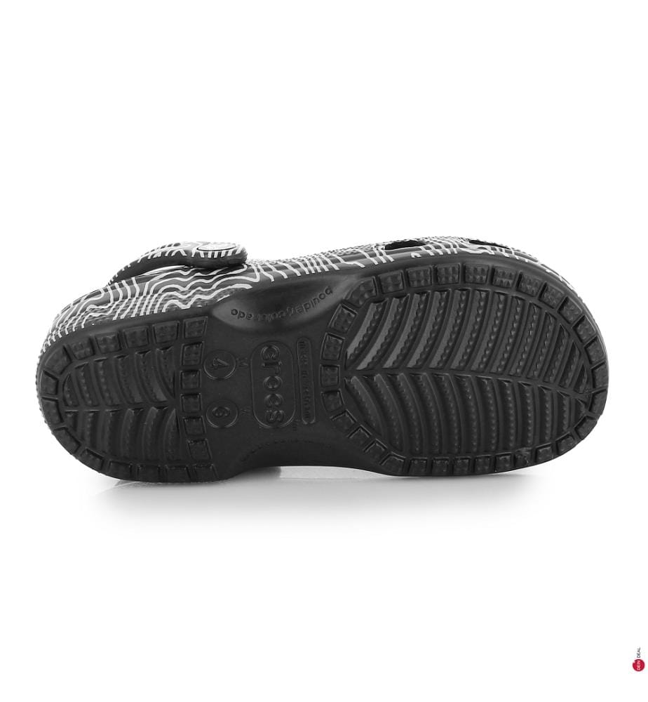 Crocs Clogs Classic Topographic - Black | DeinDeal