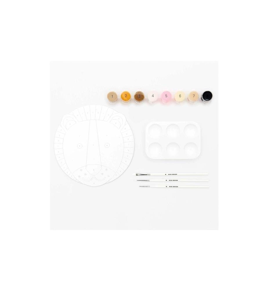 RICO DESIGN - Malen nach Zahlen 12-teilig, Löwe | DeinDeal