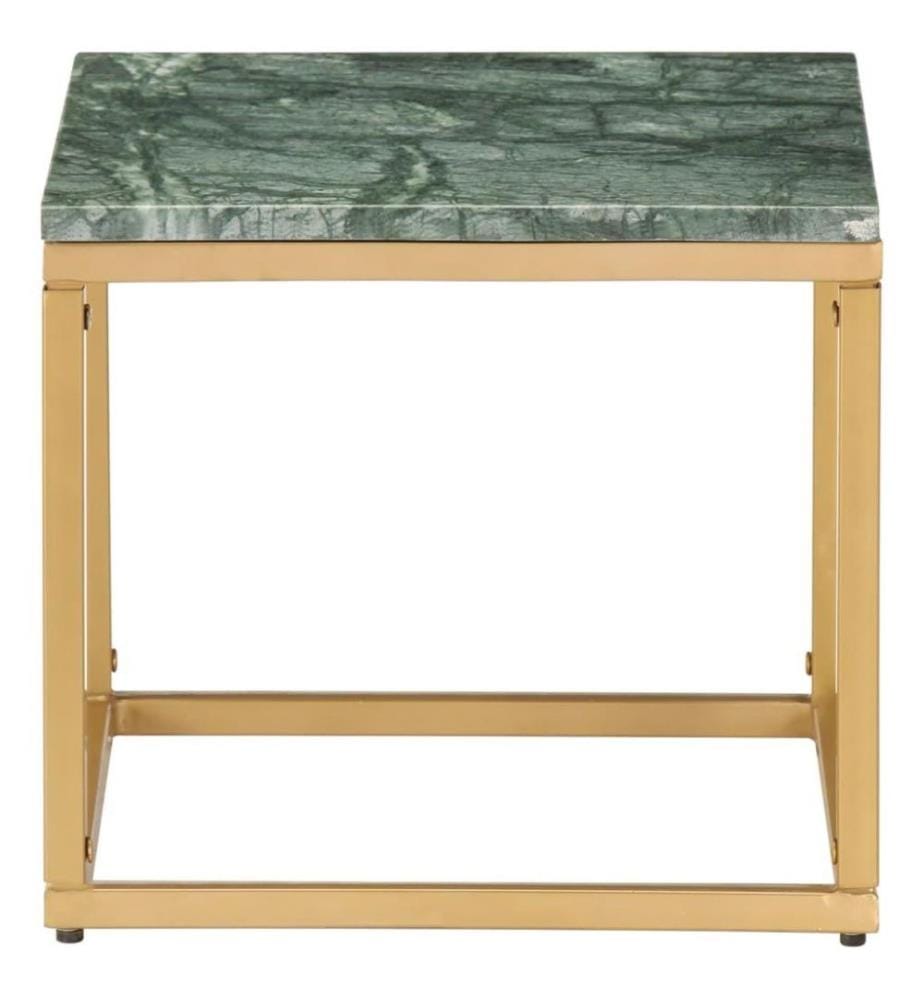 Table basse Vert 40x40x35 cm Pierre véritable et… | DeinDeal