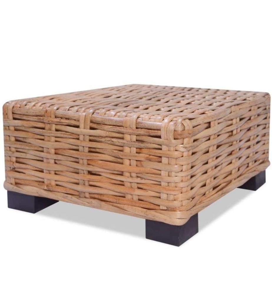Vidaxl Couchtisch Rattan Natur 45 x 45 x 30 cm | DeinDeal