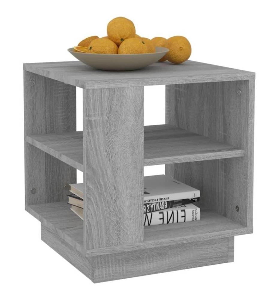 Table basse Sonoma gris 40x40x43 cm Bois d'ingén… | DeinDeal
