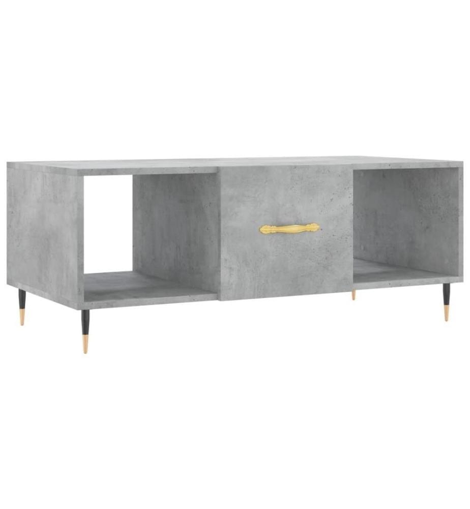 Table basse gris béton 102x50x40 cm bois d'ingén… | DeinDeal