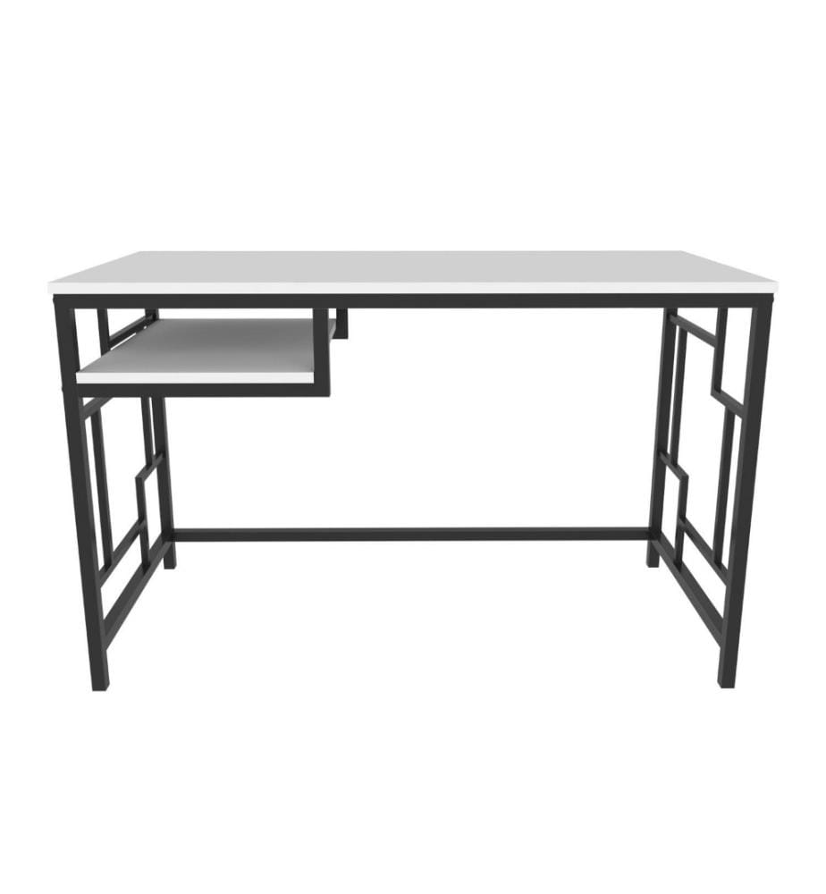 KALUNE DESIGN Study Desk, Black, White, Melamine… | DeinDeal