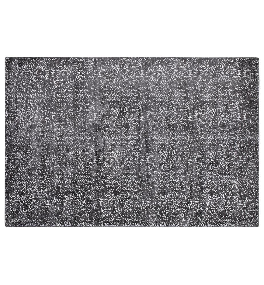 Teppich Dunkelgrau Viskose 140x200cm abstraktes … | DeinDeal