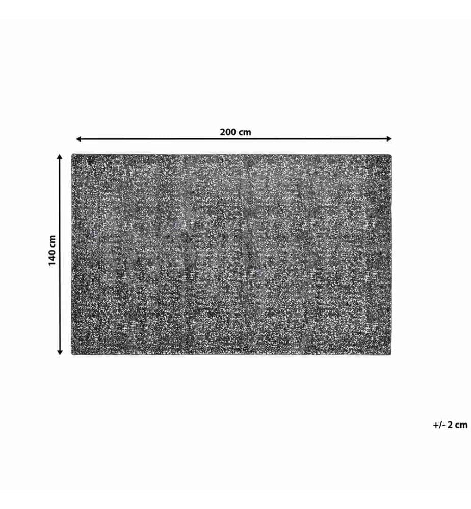 Teppich Dunkelgrau Viskose 140x200cm abstraktes … | DeinDeal