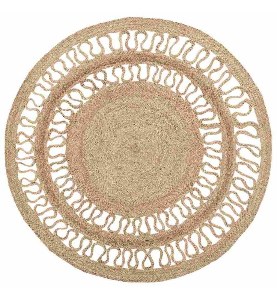 Wunderschone Jute Teppich Rund 120 Ebenbild