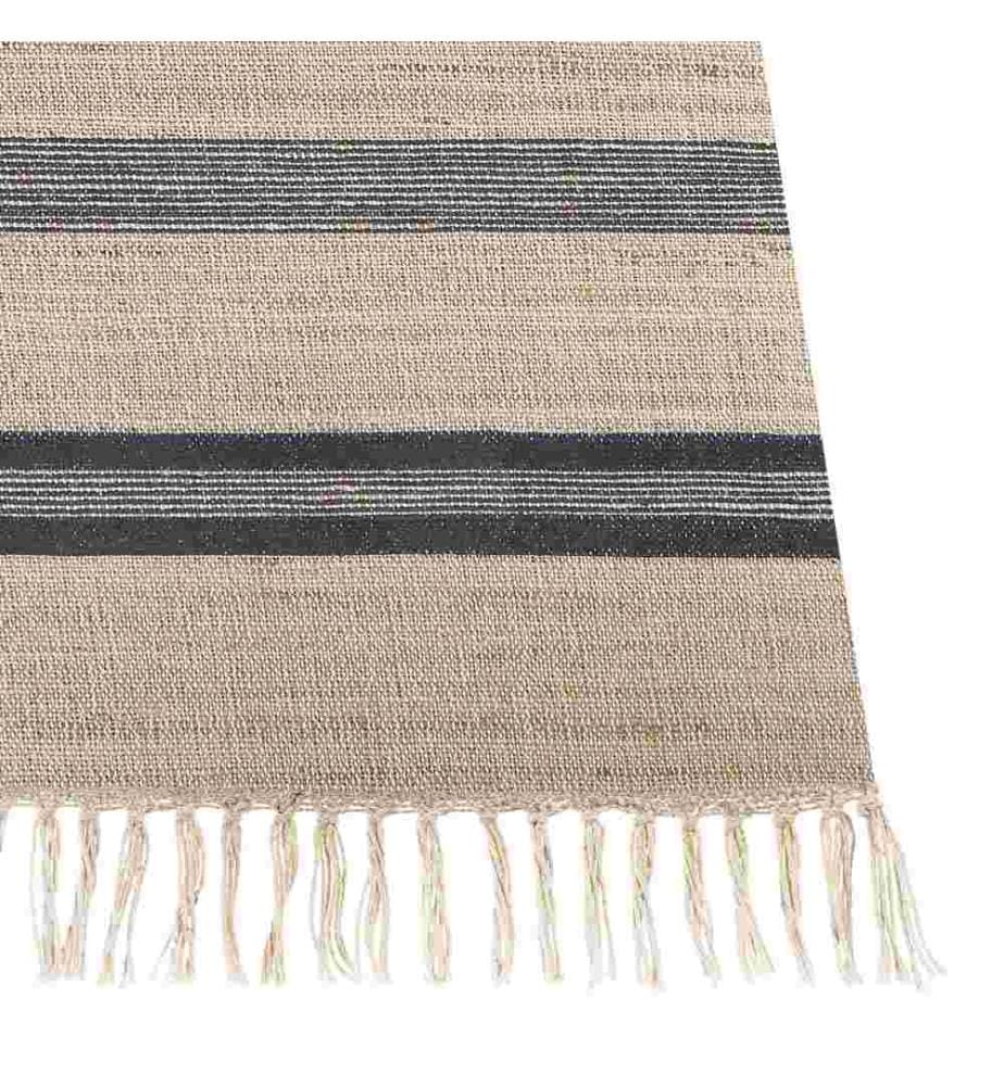Tapis Beige et Gris en Jute 160 x 230 cm à Poil … | DeinDeal