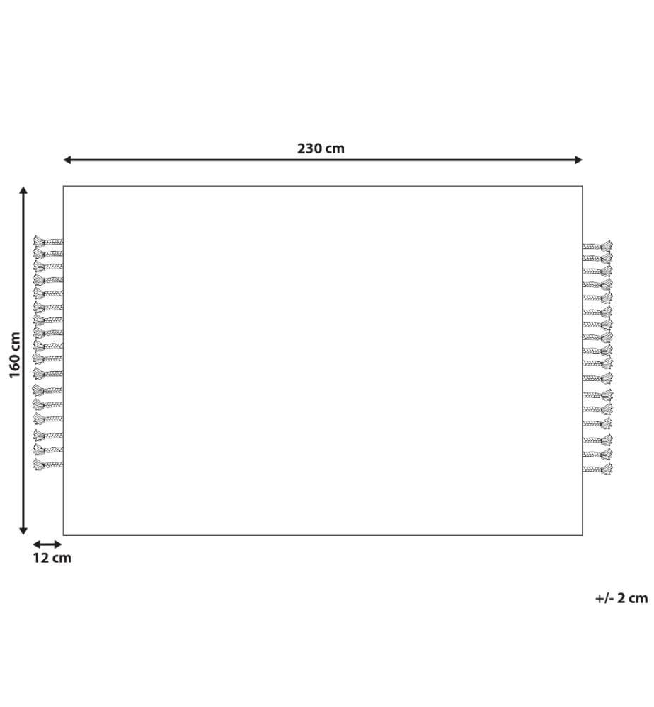 Beliani Teppich Beige Jute 160 x 230 cm Rechteck… | DeinDeal