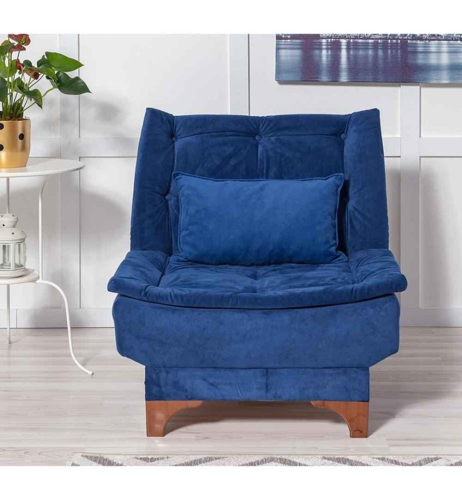 ATELIER DEL SOFA Sofa-Bed Set, Dark Blue, Hornbe… | DeinDeal