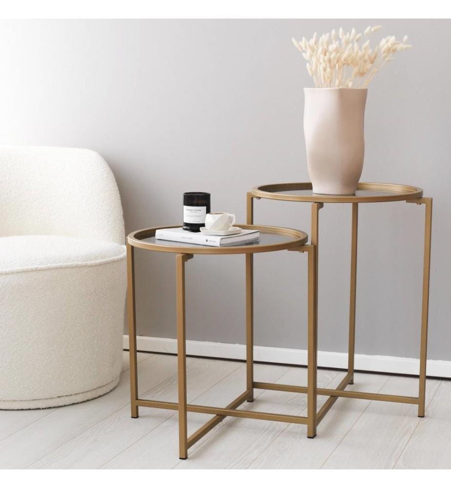 KALUNE DESIGN Couchtisch, Gold, Rauch, gehärtete… | DeinDeal