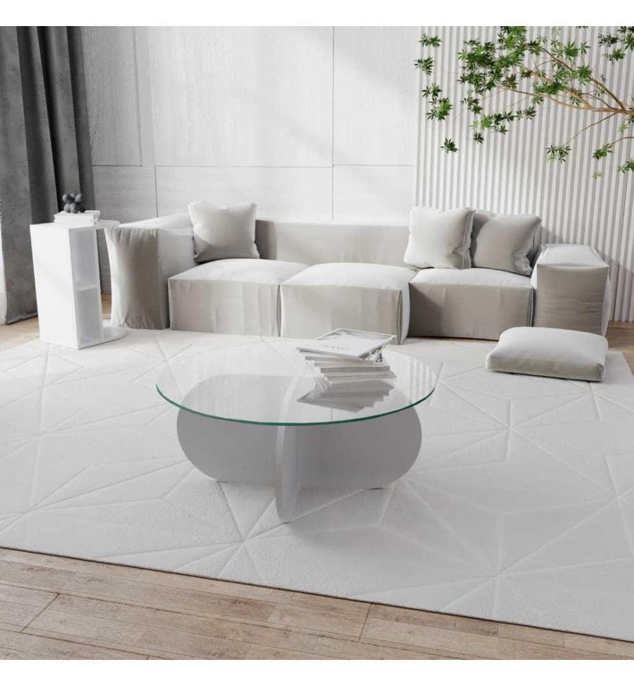 KALUNE DESIGN Couchtisch, Weiss, gehärtetes Glas… | DeinDeal