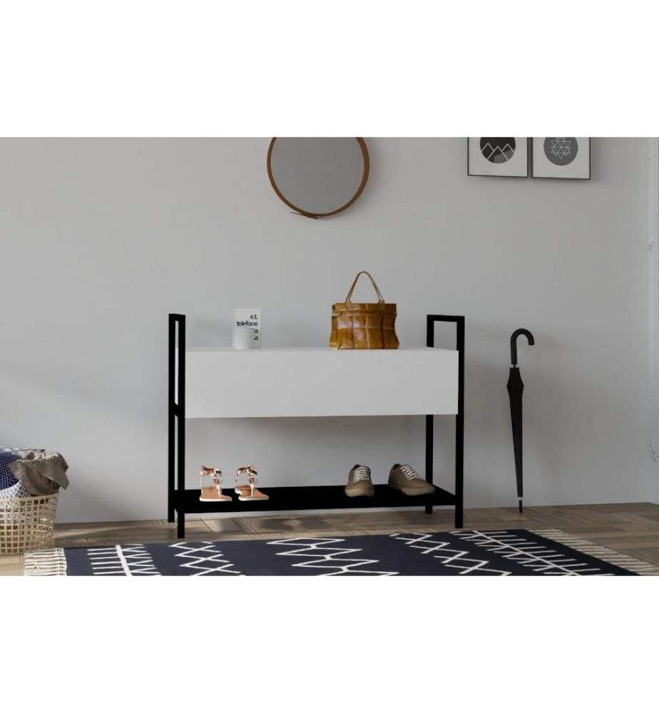 Meuble à chaussures, blanc, panneau de particule… | DeinDeal