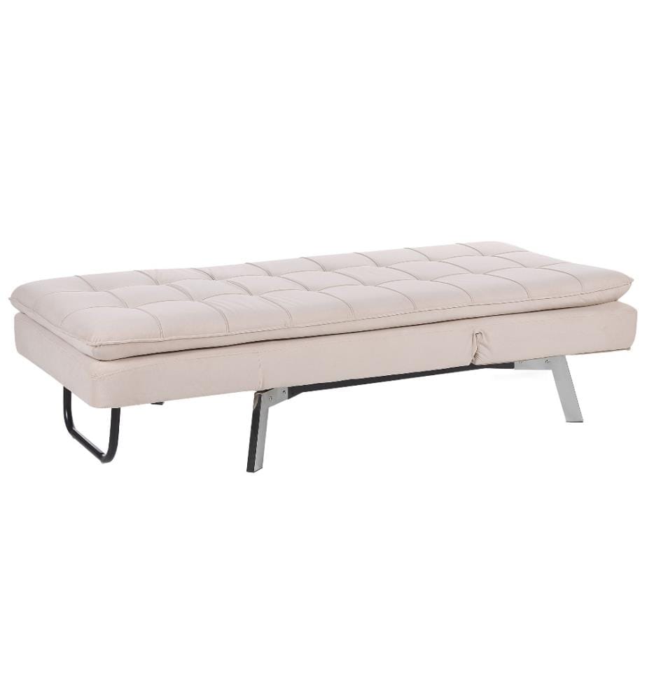 Chaiselongue Beige Samtstoff Verstellbarer Kopft… | DeinDeal