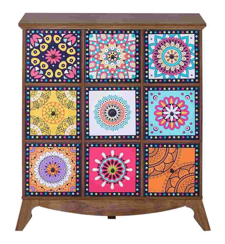 Meuble de Rangement au Style Boho composé de 9 T… | DeinDeal