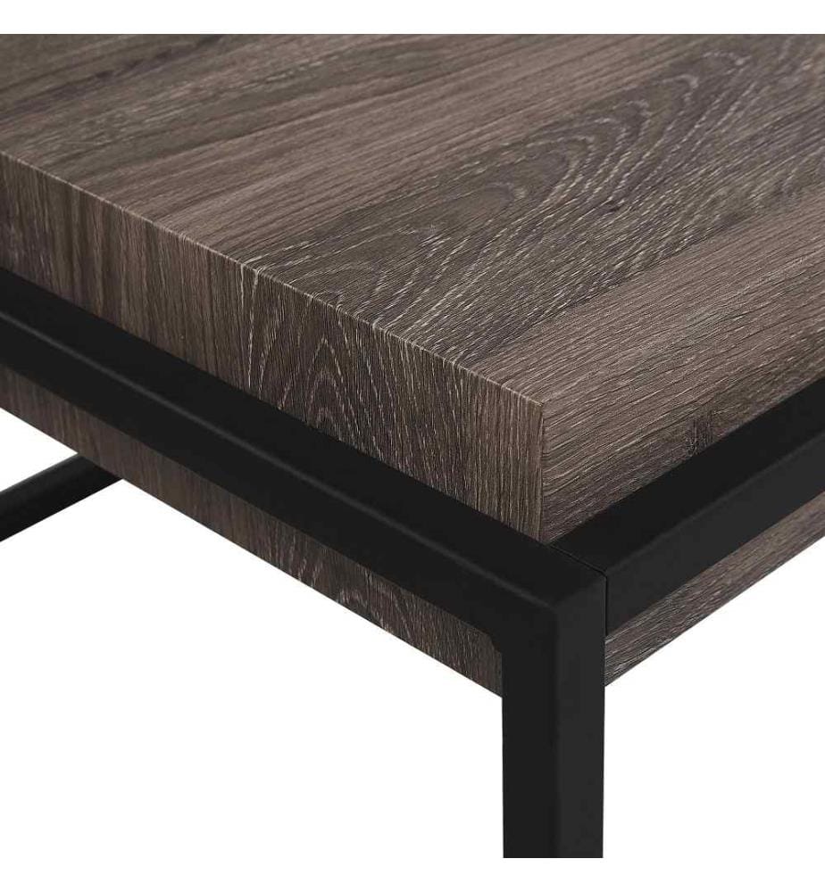 Table Basse Rectangulaire en MDF Effet Bloc en B… | DeinDeal