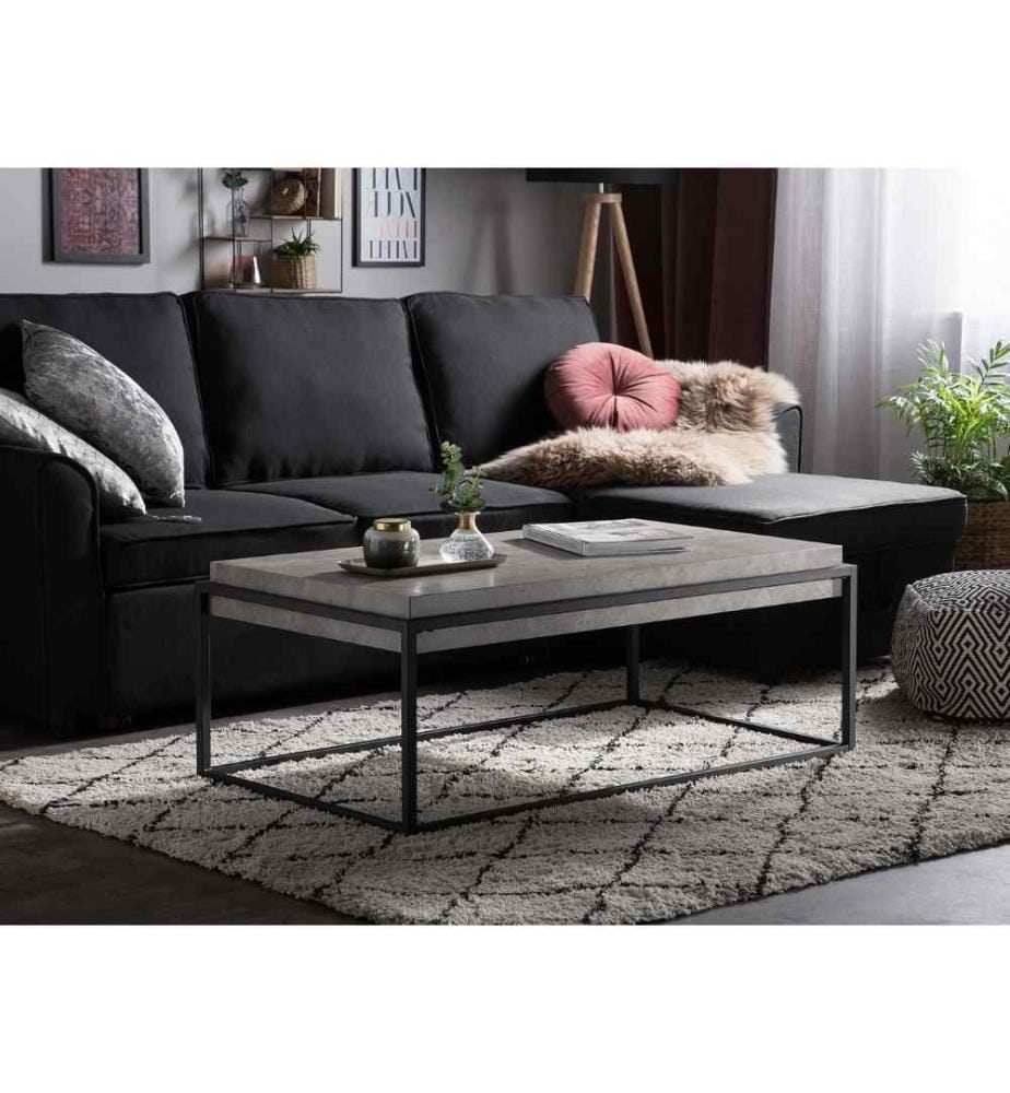 Wunderschone Couchtisch Grau Schwarz Bild