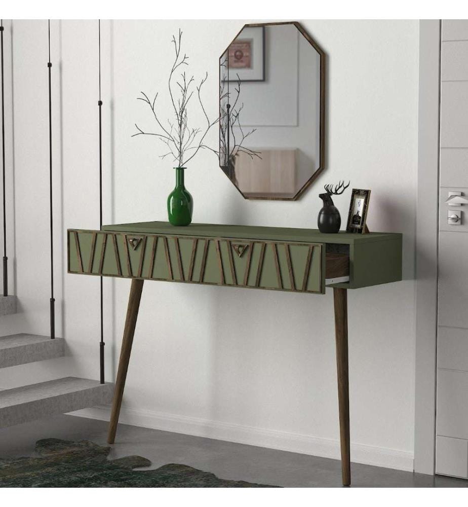 KALUNE DESIGN Sideboard, Nussbaum Dunkelgrün, Me… | DeinDeal