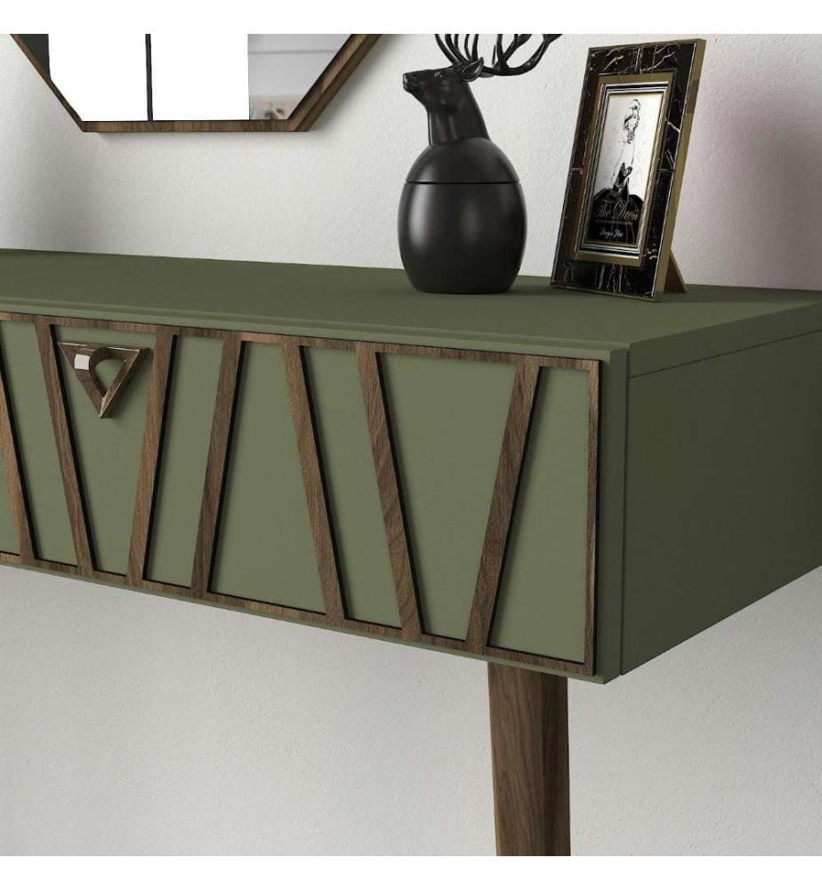 KALUNE DESIGN Sideboard, Nussbaum Dunkelgrün, Me… | DeinDeal