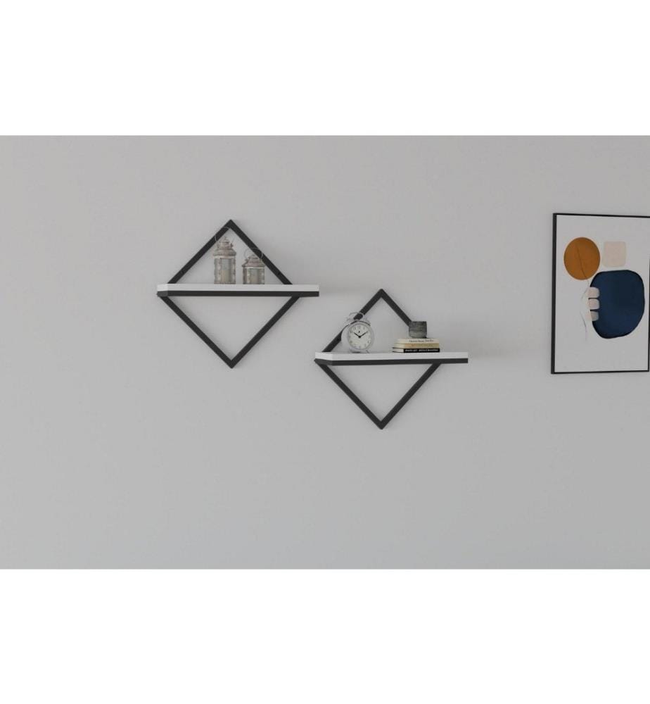 KALUNE DESIGN Wandregal, Weiss, Melaminbeschicht… | DeinDeal