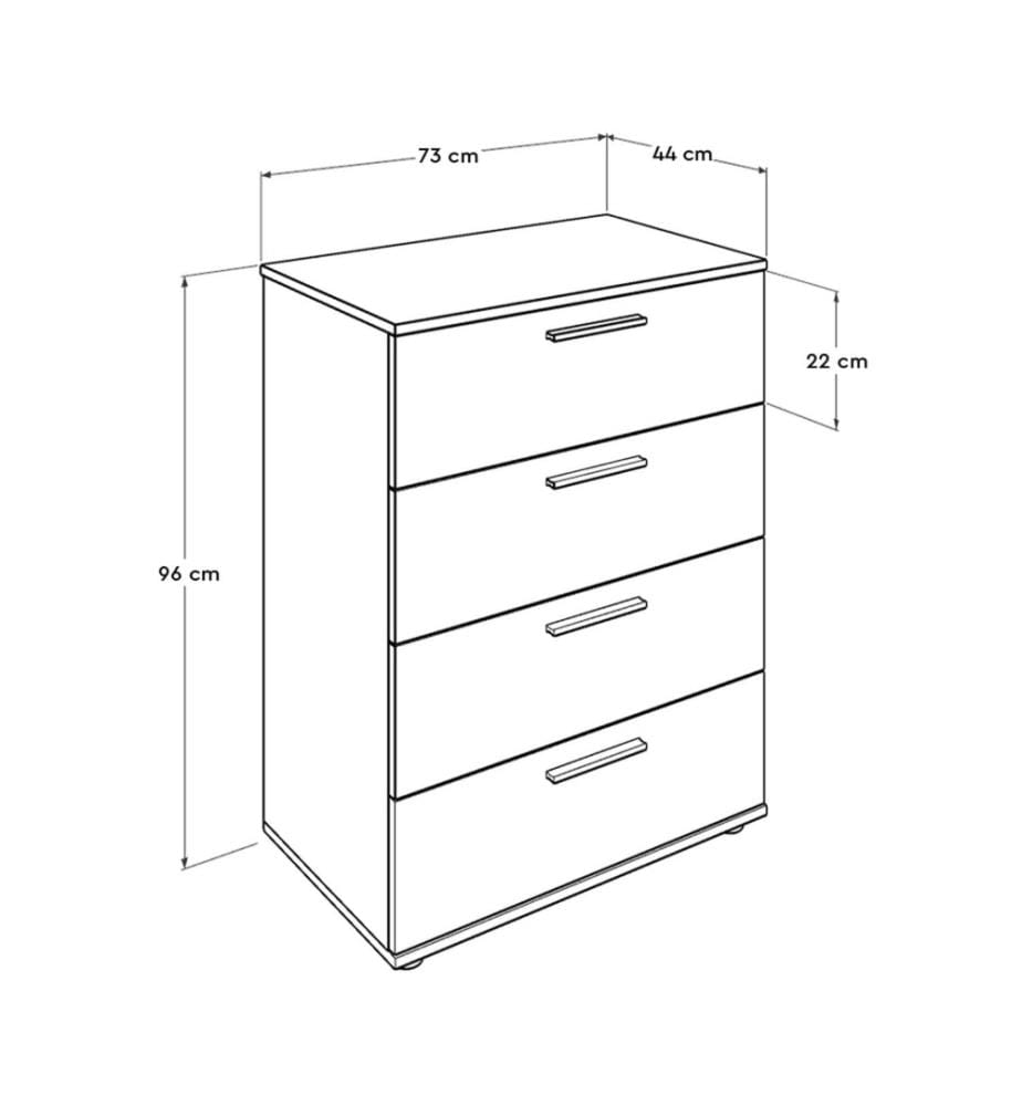 KALUNE DESIGN Kommode, Weiss, Melaminbeschichtet… | DeinDeal