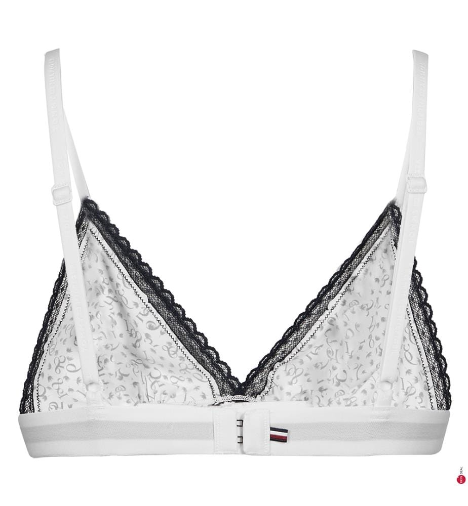 Tommy Hilfiger Triangular Bra - White and Black | DeinDeal
