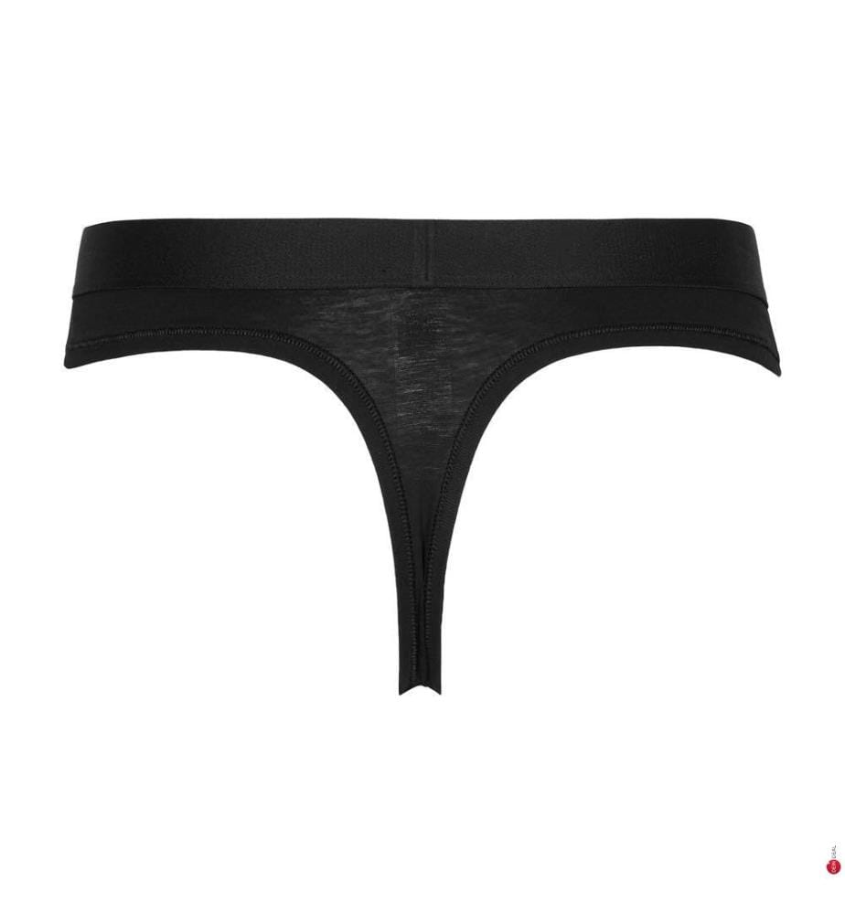 Tommy Hilfiger Thong Logo Waistband Thong - Black | DeinDeal
