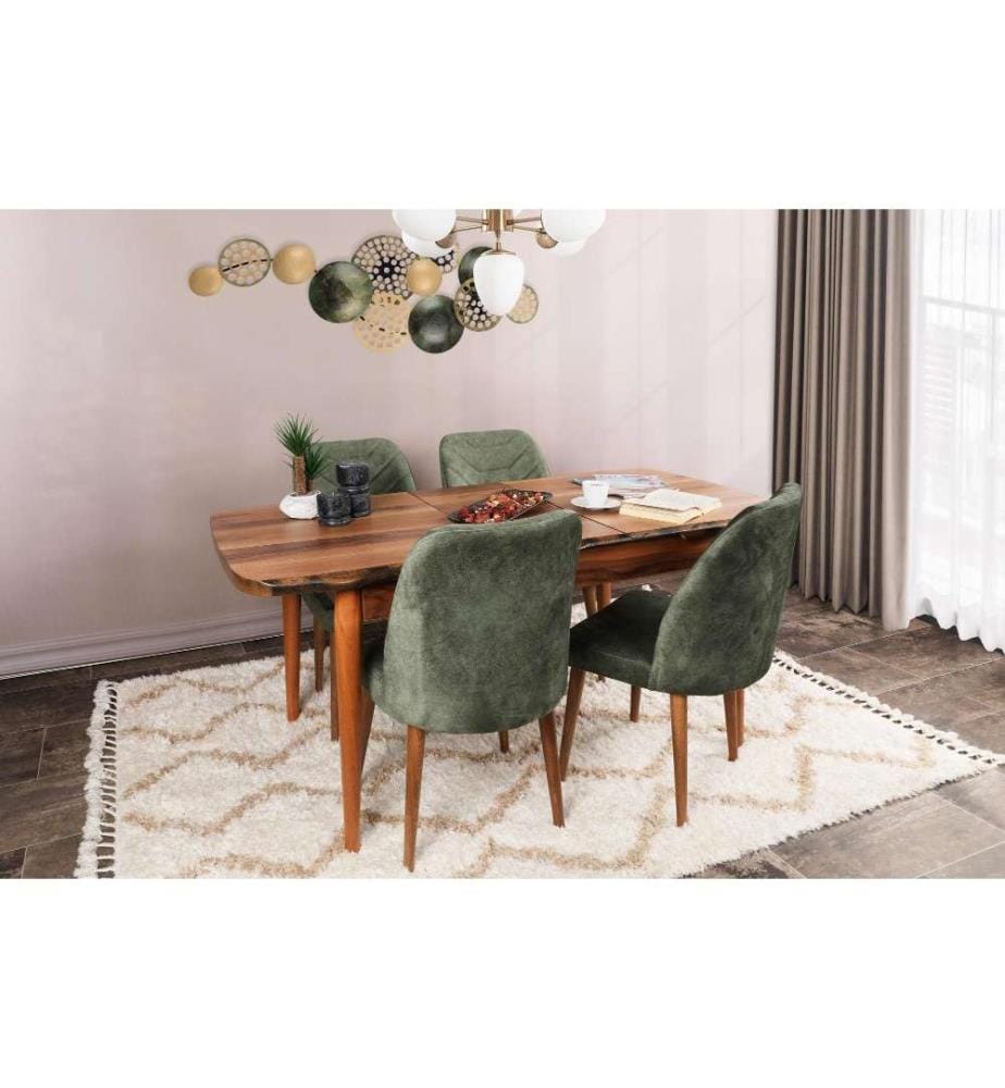 KALUNE DESIGN Stuhl-Set, 2 Stück, Nussbaum dunke… | DeinDeal