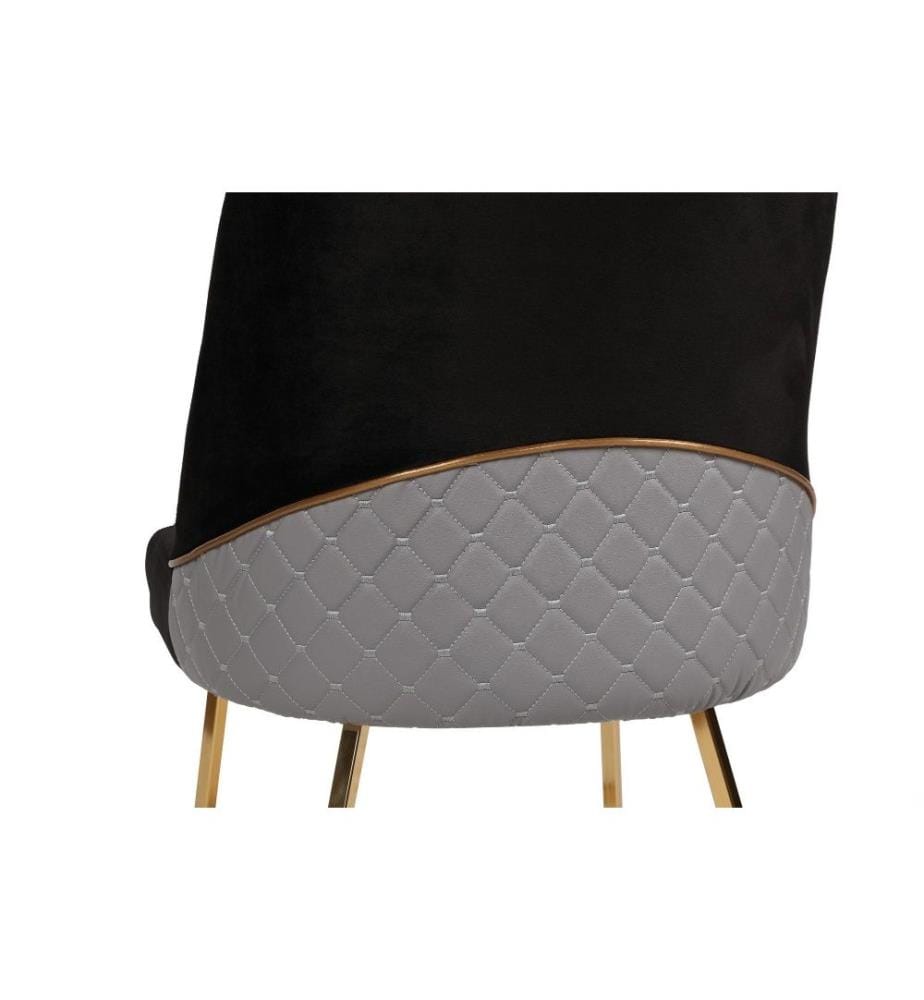 KALUNE DESIGN Stuhlset, 4 Teile, Gold Schwarz, M… | DeinDeal