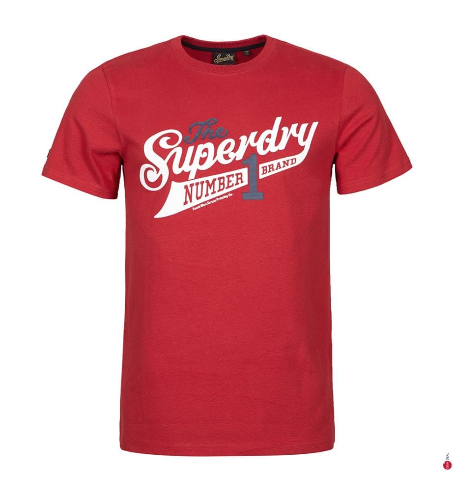 Superdry Vintage Logo T-Shirt - Dark Red | DeinDeal
