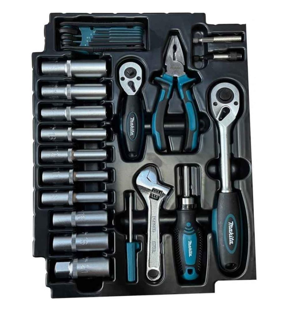 Coffret 87 outils à main en coffret MAKPAC Makit… | DeinDeal