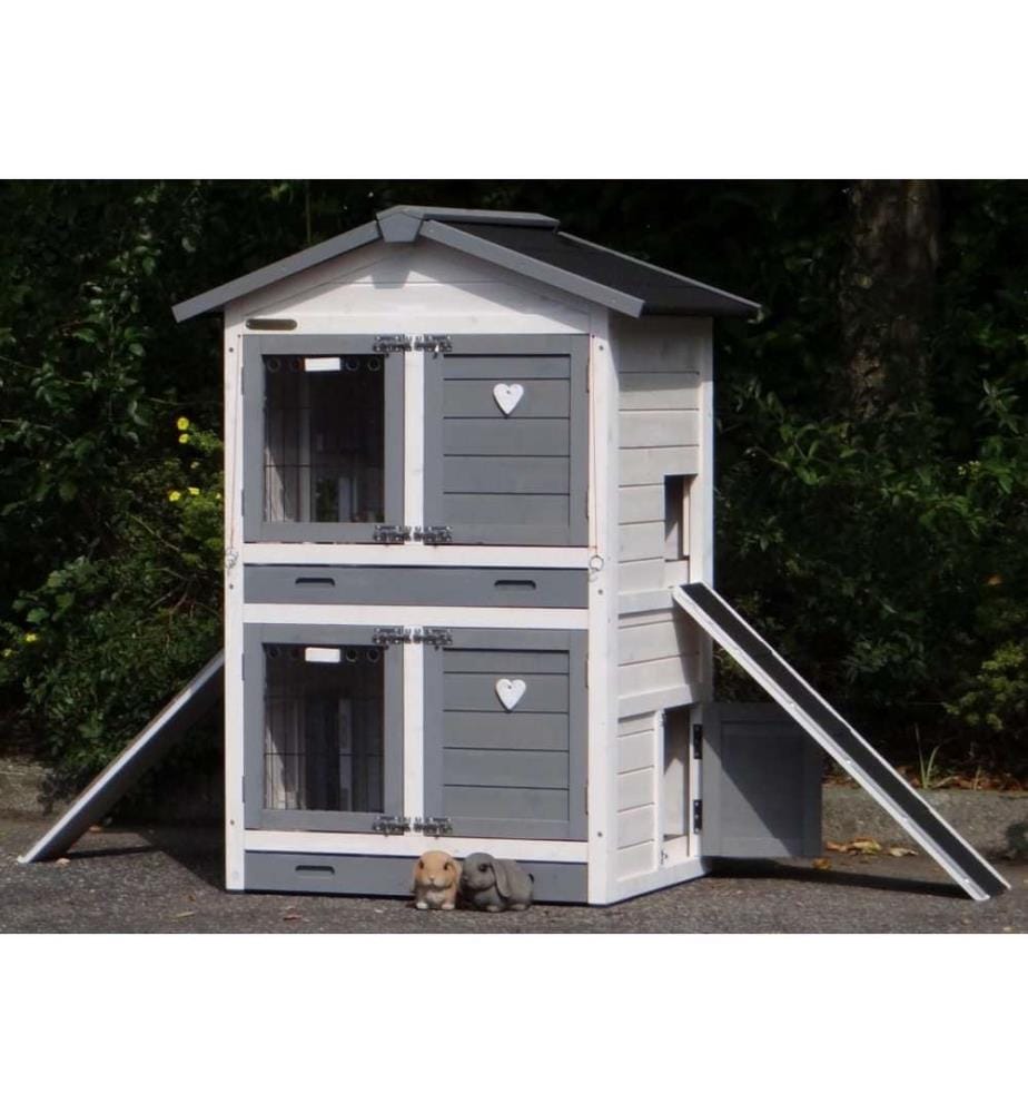 Jamb Rabbit hutch for 2-3 rabbits - Double rabbi… | DeinDeal