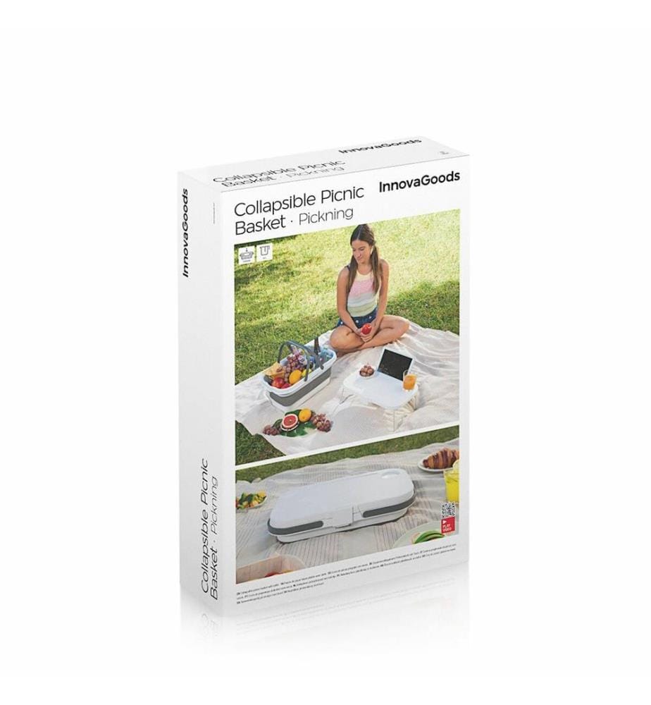 InnovaGoods Zusammenklappbarer Picknickkorb mit … | DeinDeal